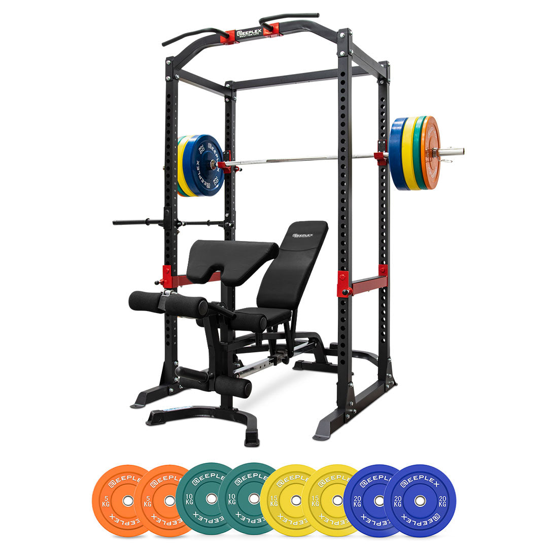 Coloured Bumper Plate Rack Packages - Shop Bumper Weight Plates