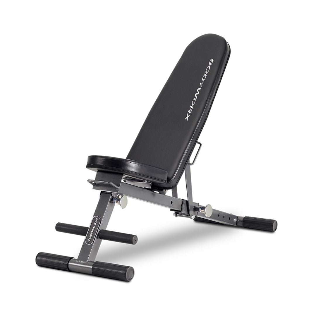 Bodyworx Folding Adjustable Bench - Compact & Versatile Workout Bench