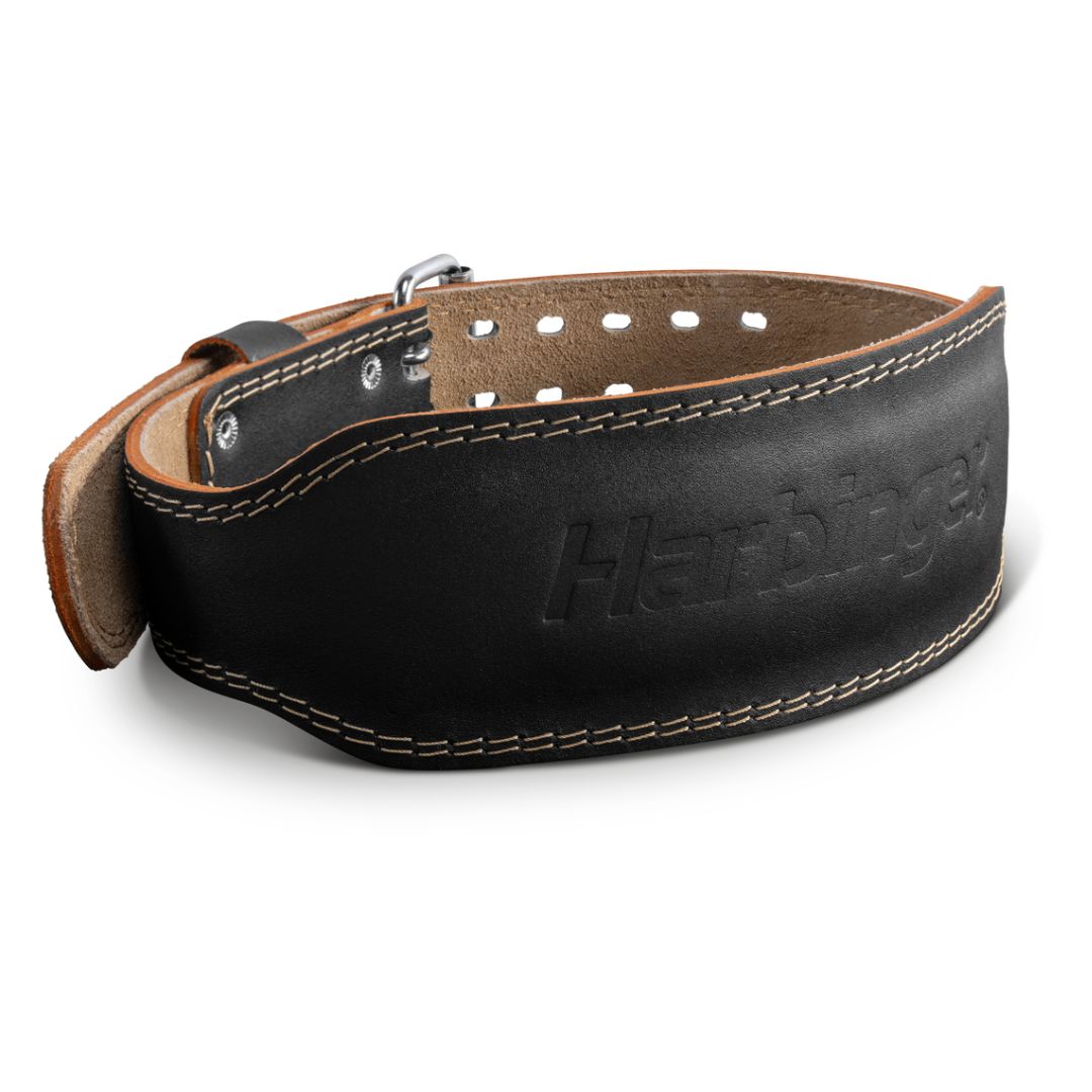 Harbinger 4" Leather Weightlifting Belt | Durable & Supportive