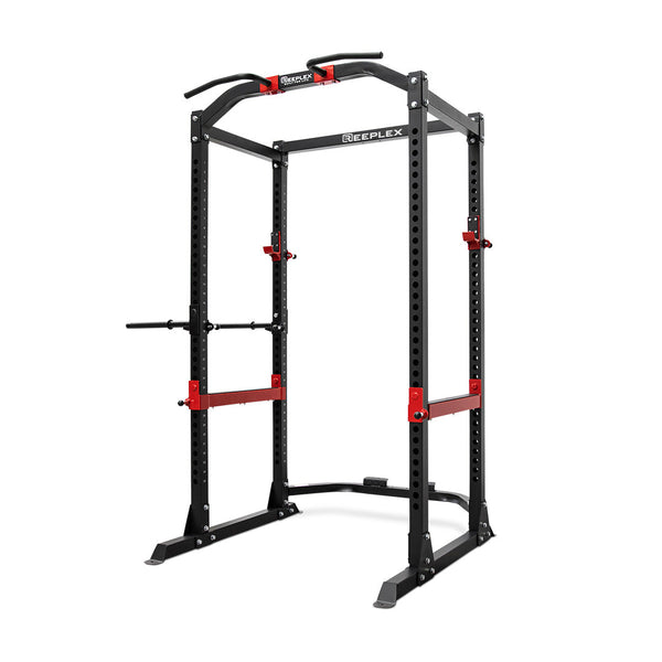 Power Rack Cabel Crossover Lat Pulldown 120kg Oly Barbell Bench Set