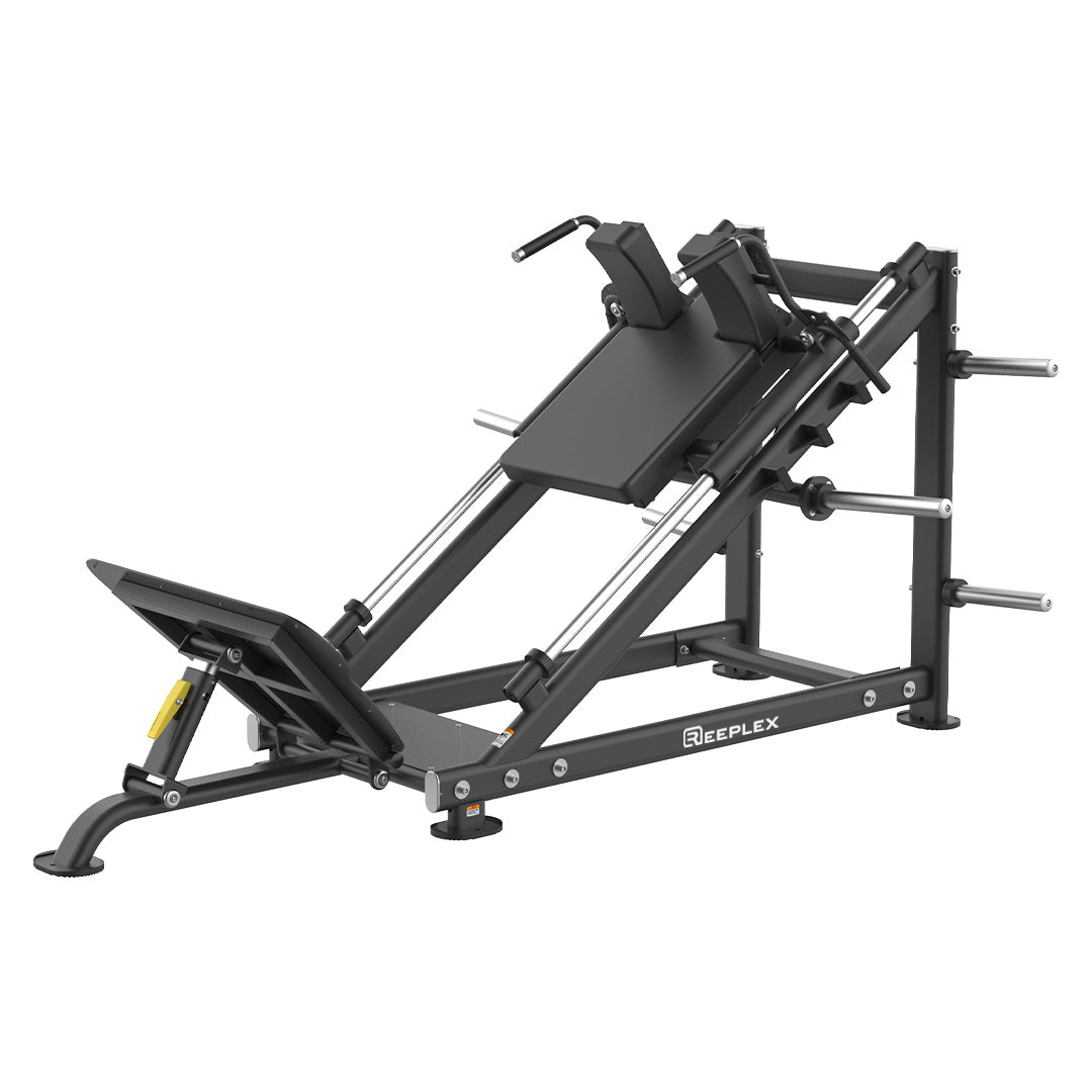 Reeplex Commercial Hack Squat Machine with Linear Bearing | Heavy-Duty ...